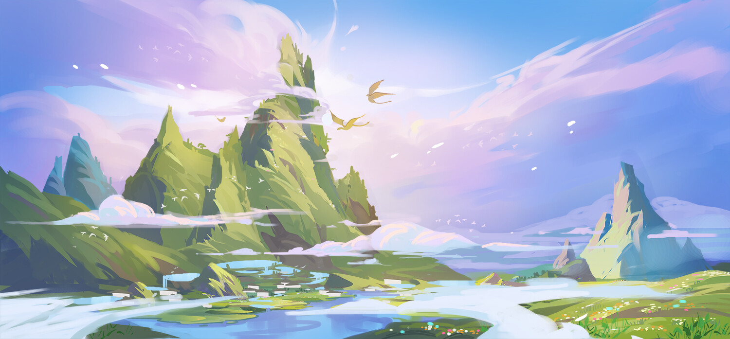 ArtStation - Mountain practice