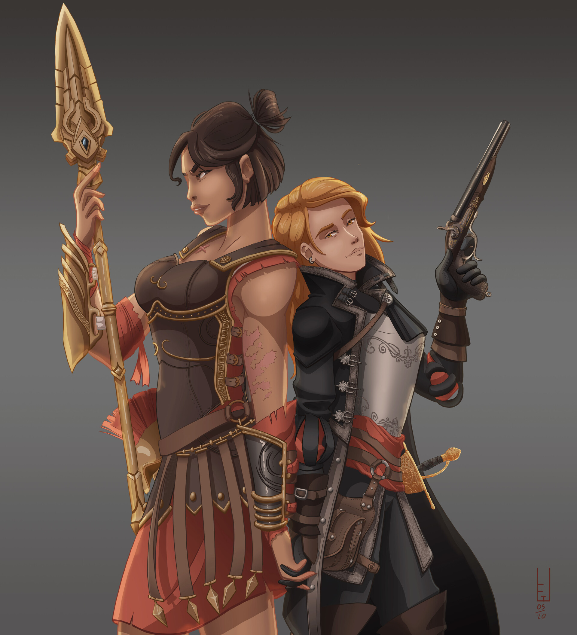 ArtStation - Leyra and Asran Brynhïldr