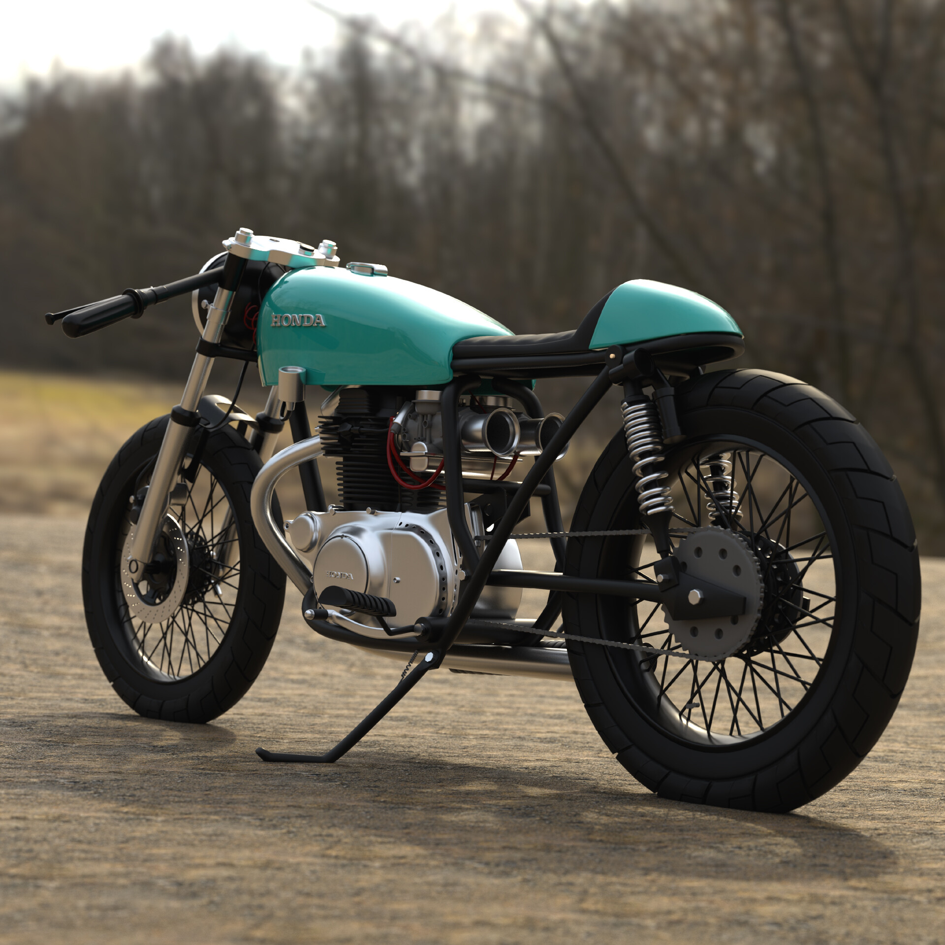 Igor Abrahao - Cafe racer Honda cb360