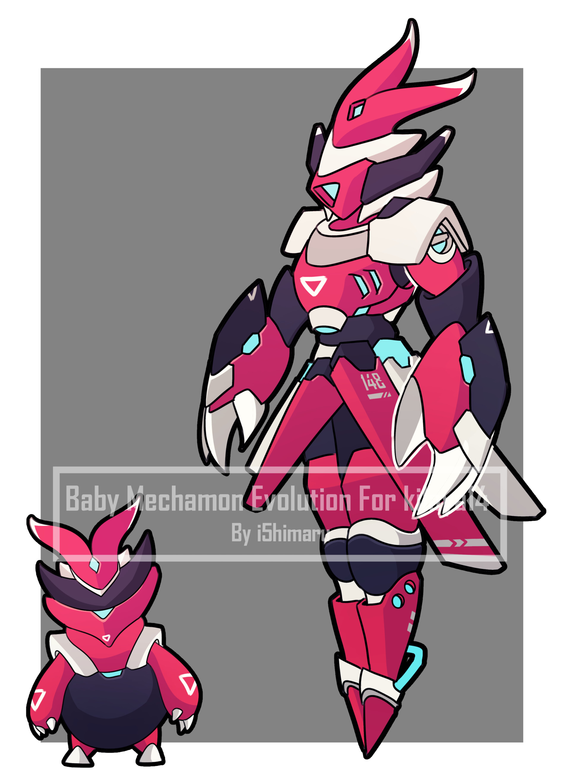 ArtStation - Baby mechmon Evo. For kilaya14
