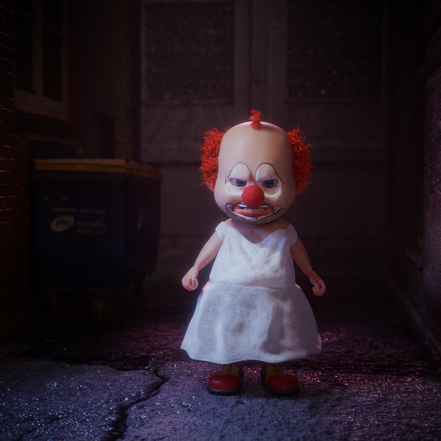 ArtStation - Clown in a wedding dress