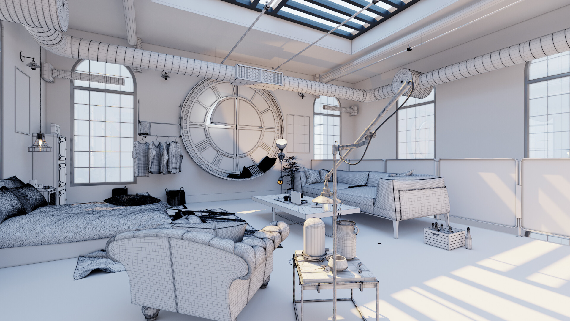 ArtStation - Industrial Interior
