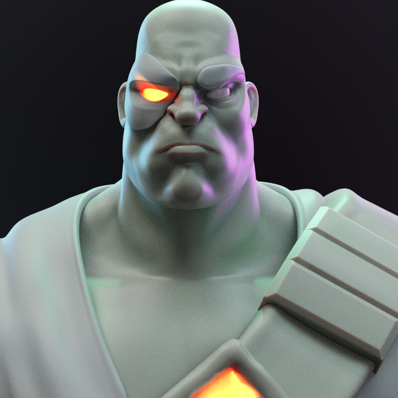 ArtStation - stylized Kano (Mk) - Clay Render