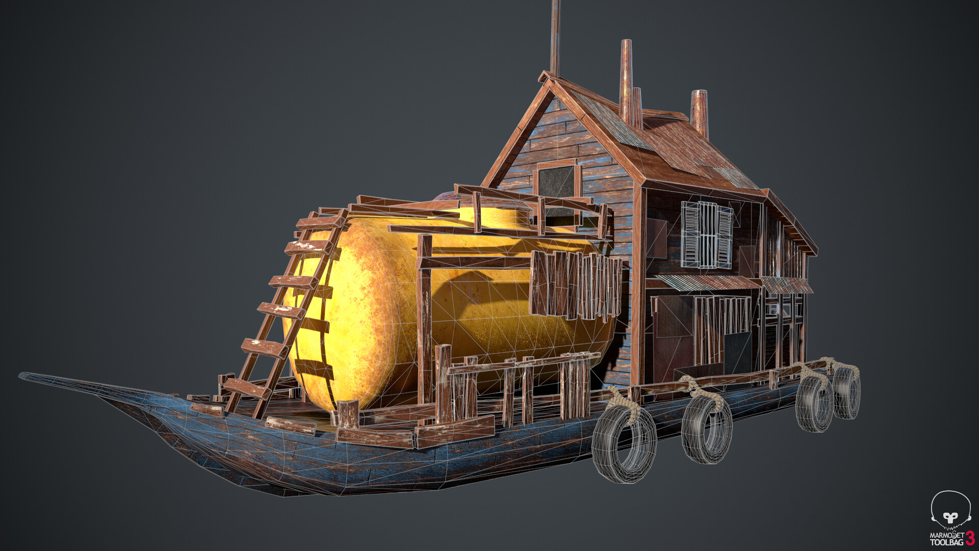 Owen Bunzel - Rustic Houseboat