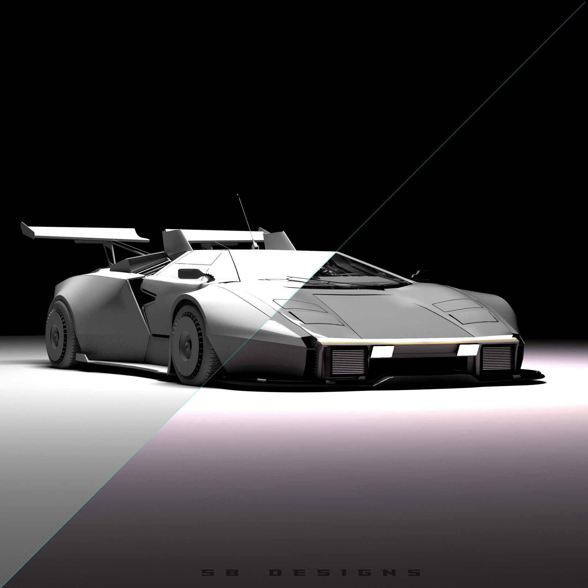 Seshaan Bhatia - Lamborghini Countach body kit