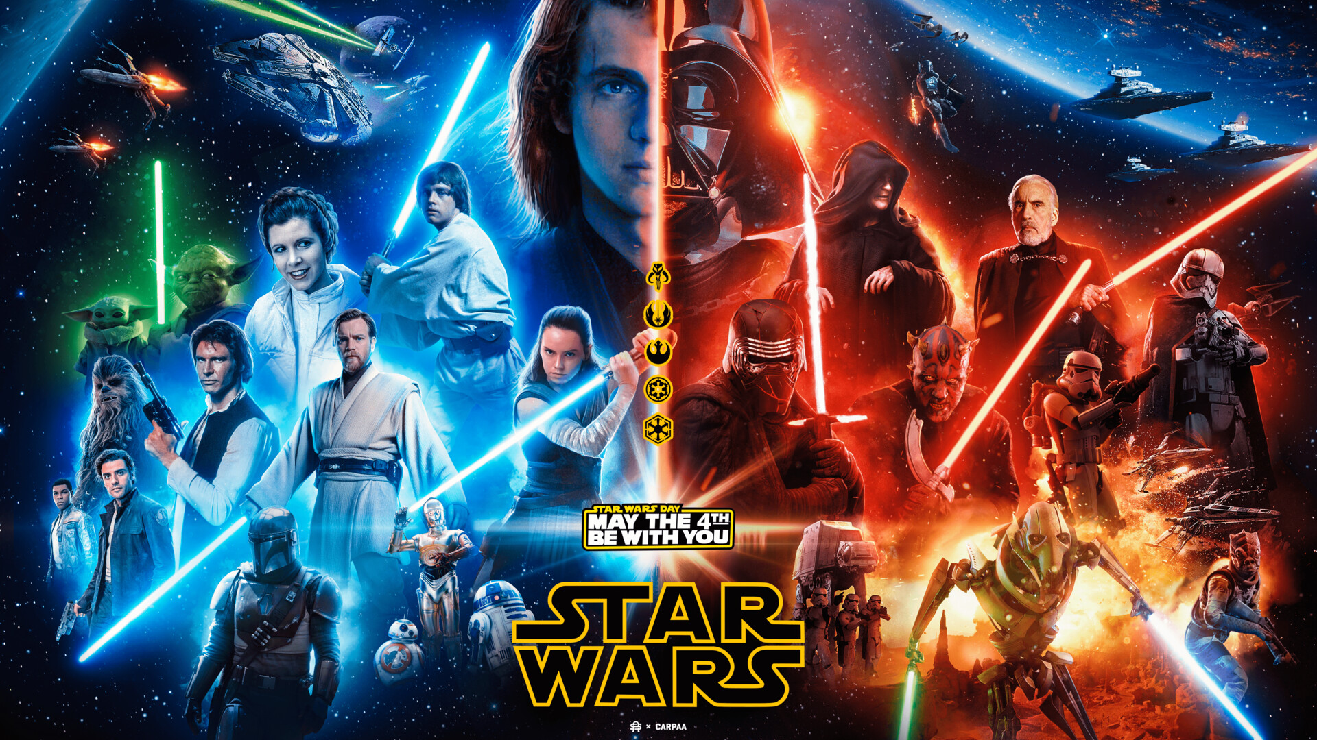 ArtStation - May the 4th be with you | Poster by SneakyArts & Carpaa2011