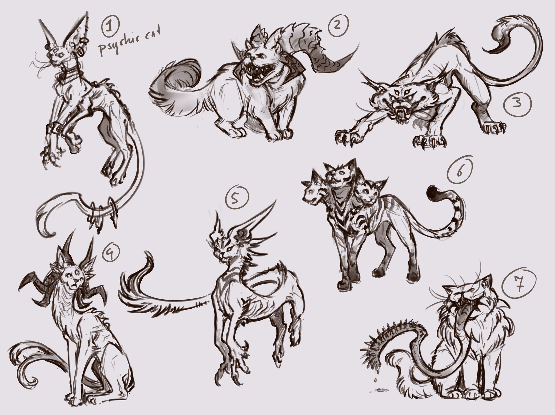 Moniek Schilder - Concept Artist - Fantastical Felines!