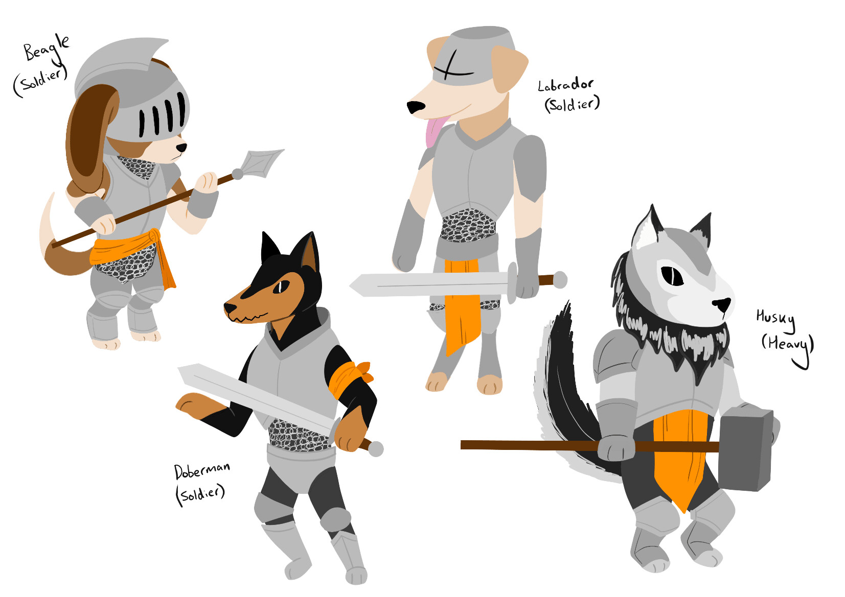 ArtStation - Canine Soldiers Early Concepts
