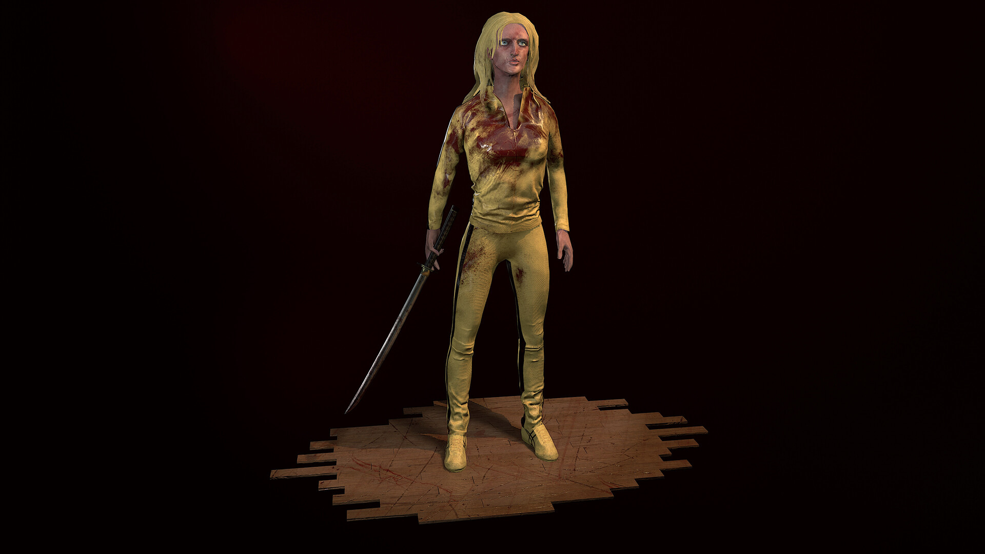ArtStation - 3D Low Poly Model Beatrix Kiddo