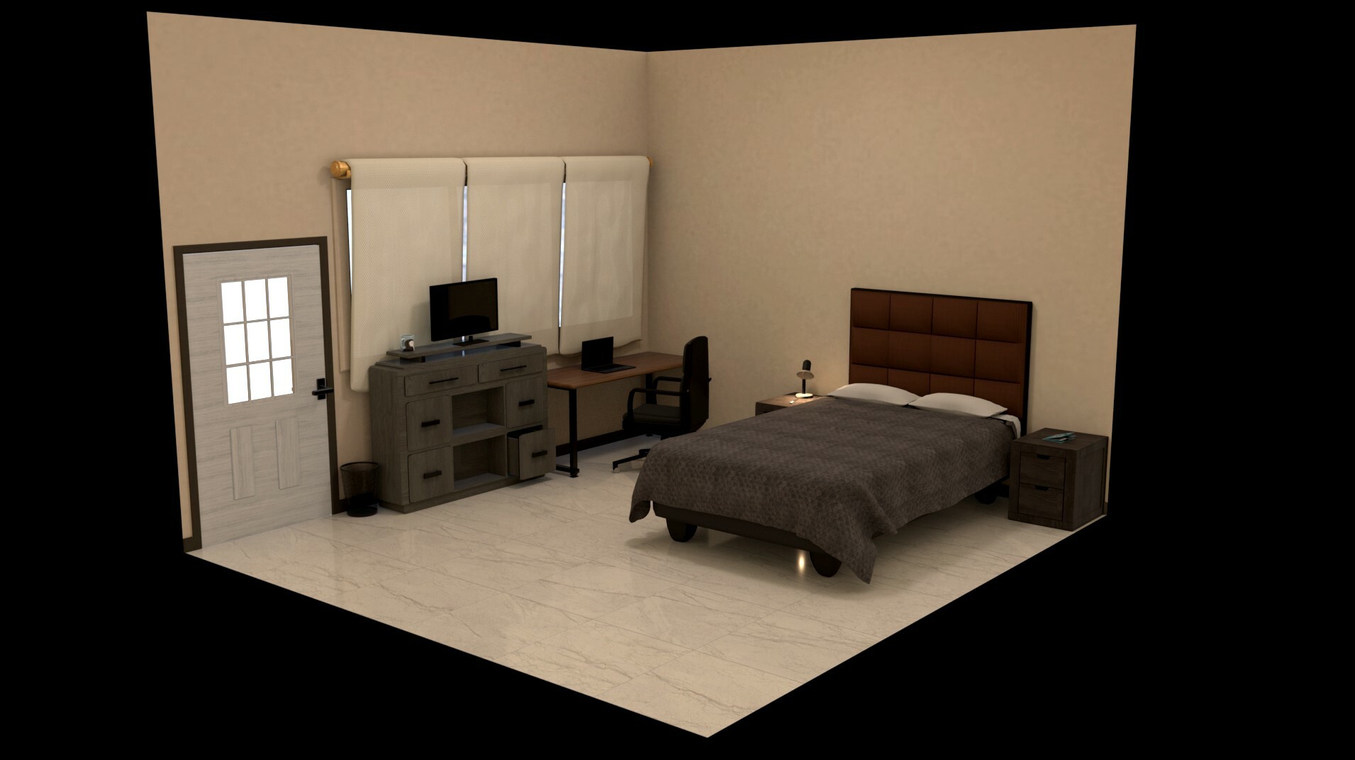 ArtStation - Bedroom - 3D Environment.