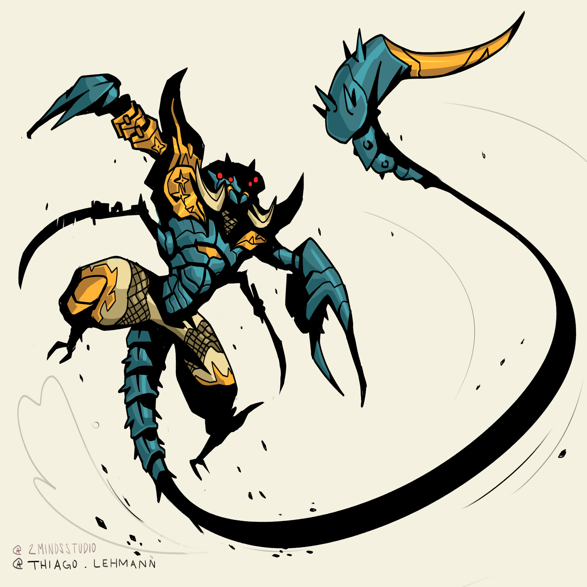 ArtStation - Scorpion Ninja - BugWorld