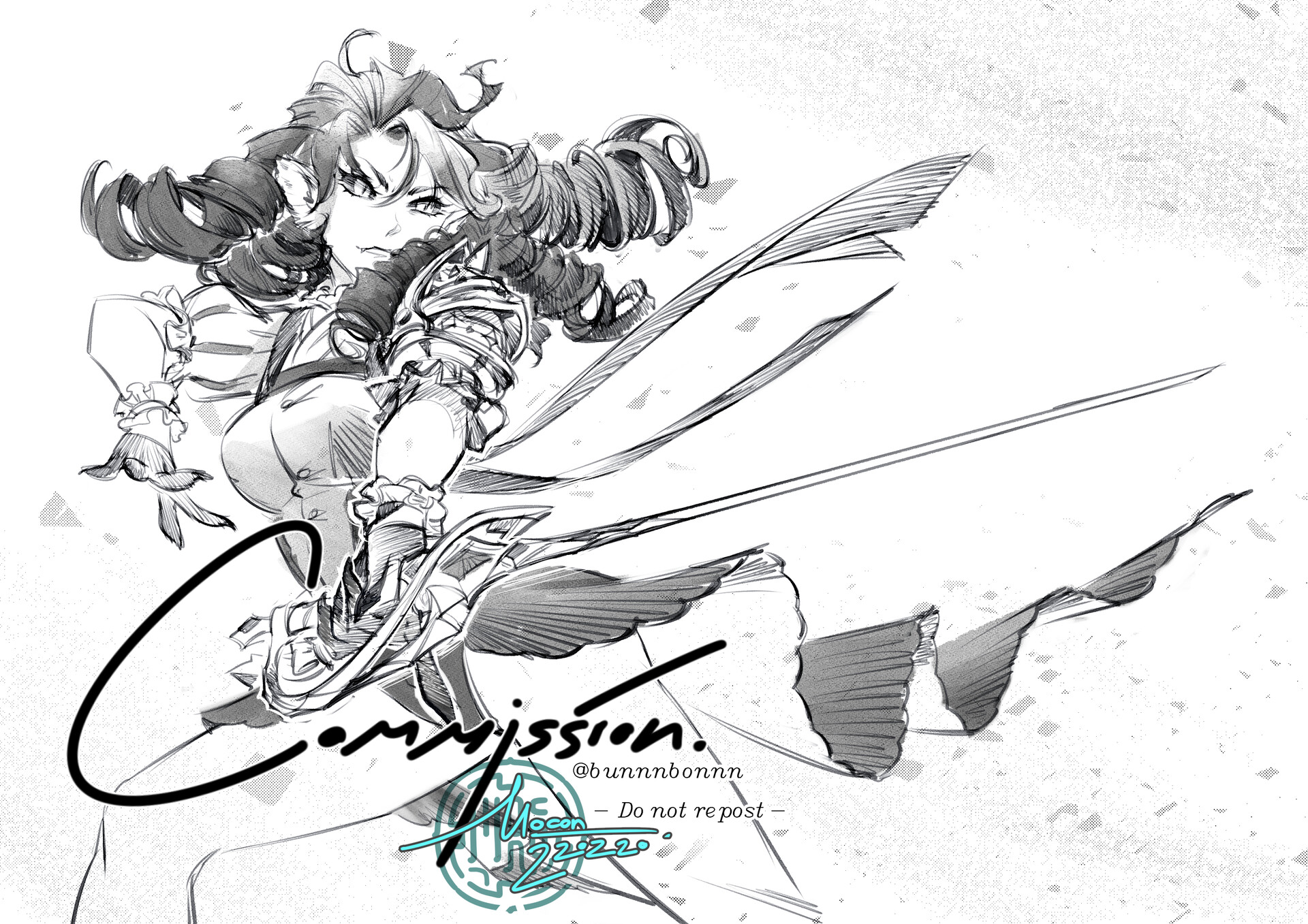 ArtStation - Line art commission May 19 - May 20