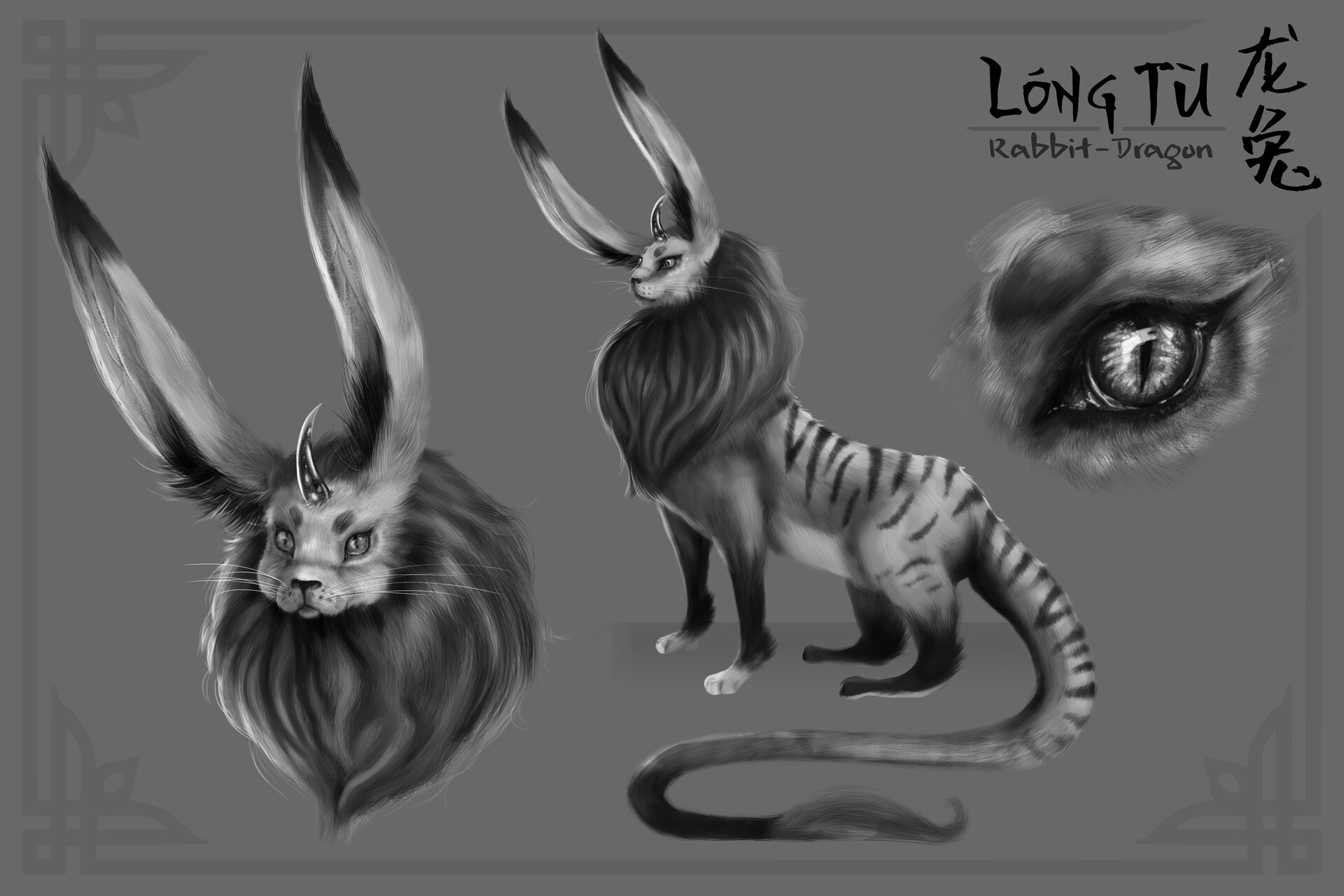 how to draw a rabbit dragon