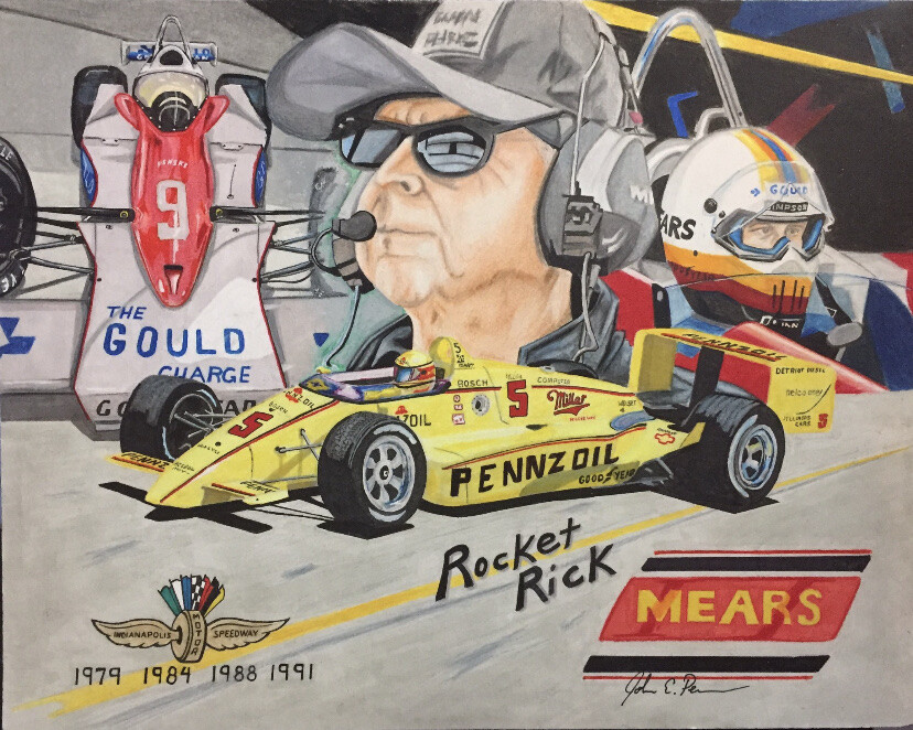 ArtStation - Rick Mears IndyCar collage