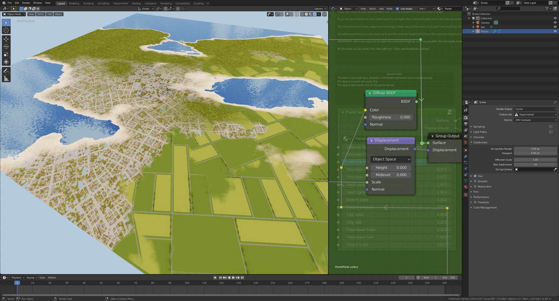 SHcreations - Procedural planet and terrain generator with 3D cities ...