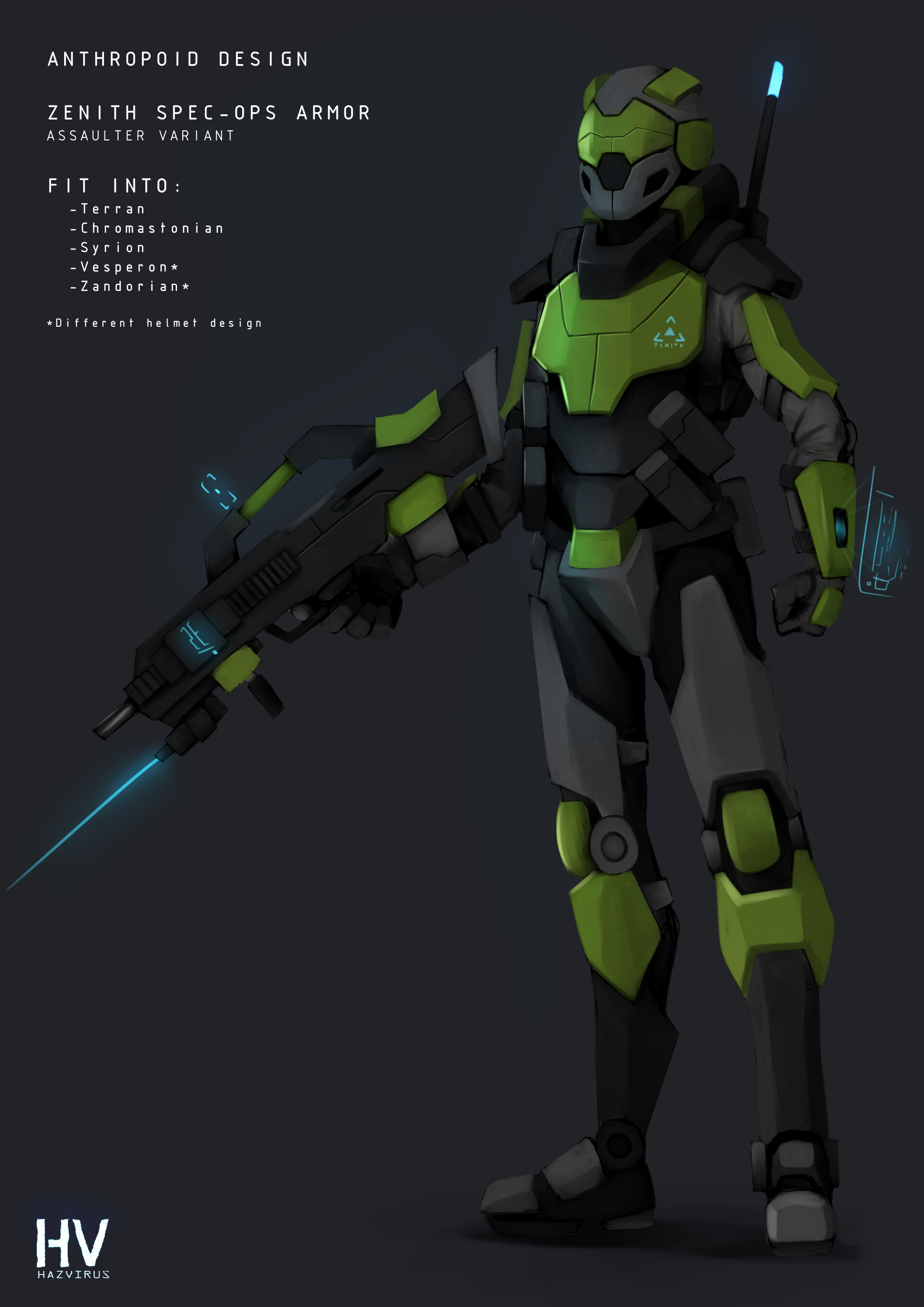 ArtStation - Zenith SpecOps Armor Design