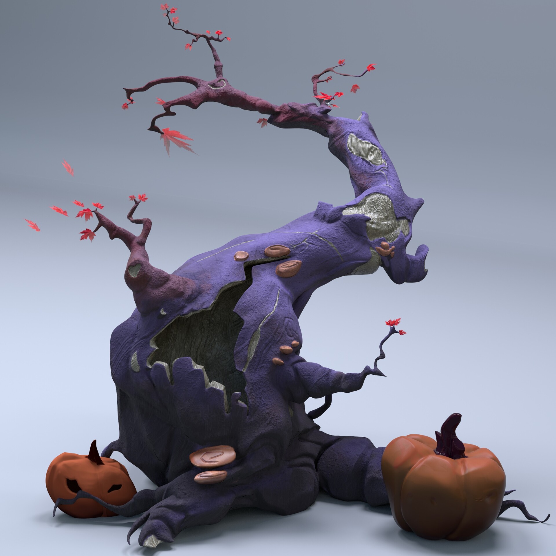 ArtStation - Stylish Tree modeling render (concept reference by ...