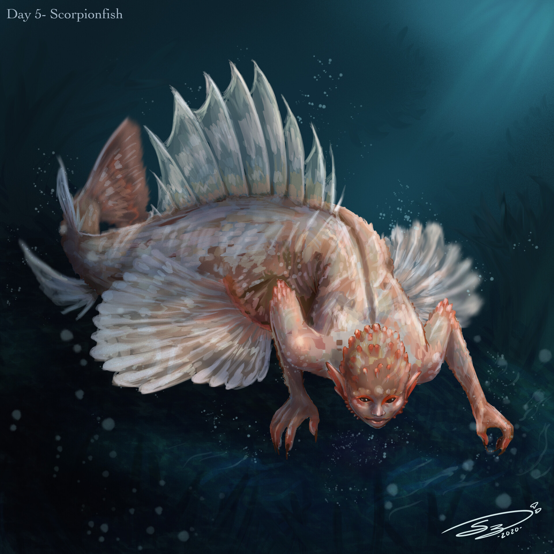 ArtStation - Scorpionfish Mermaid