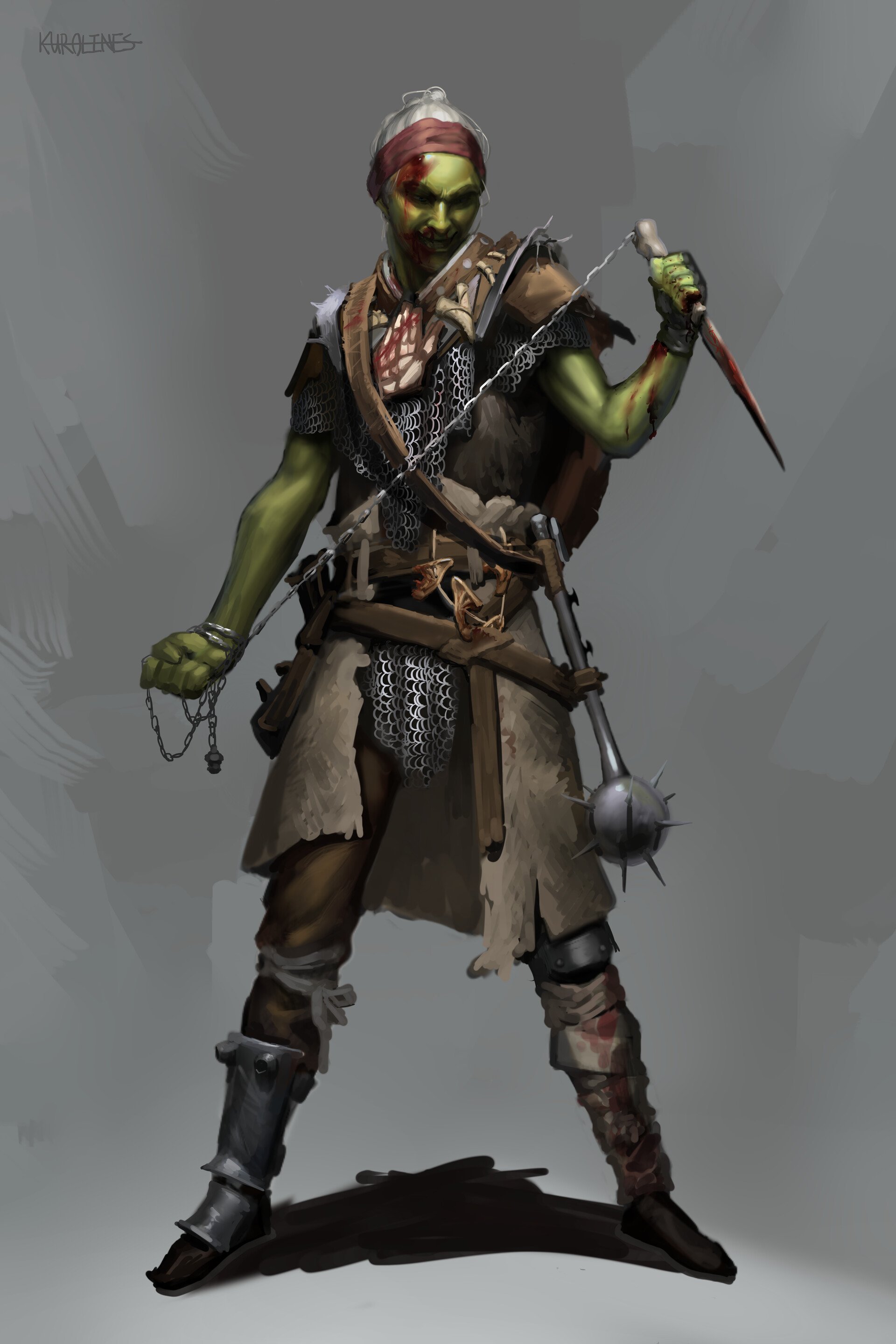 ArtStation - Half Elf/ Orc