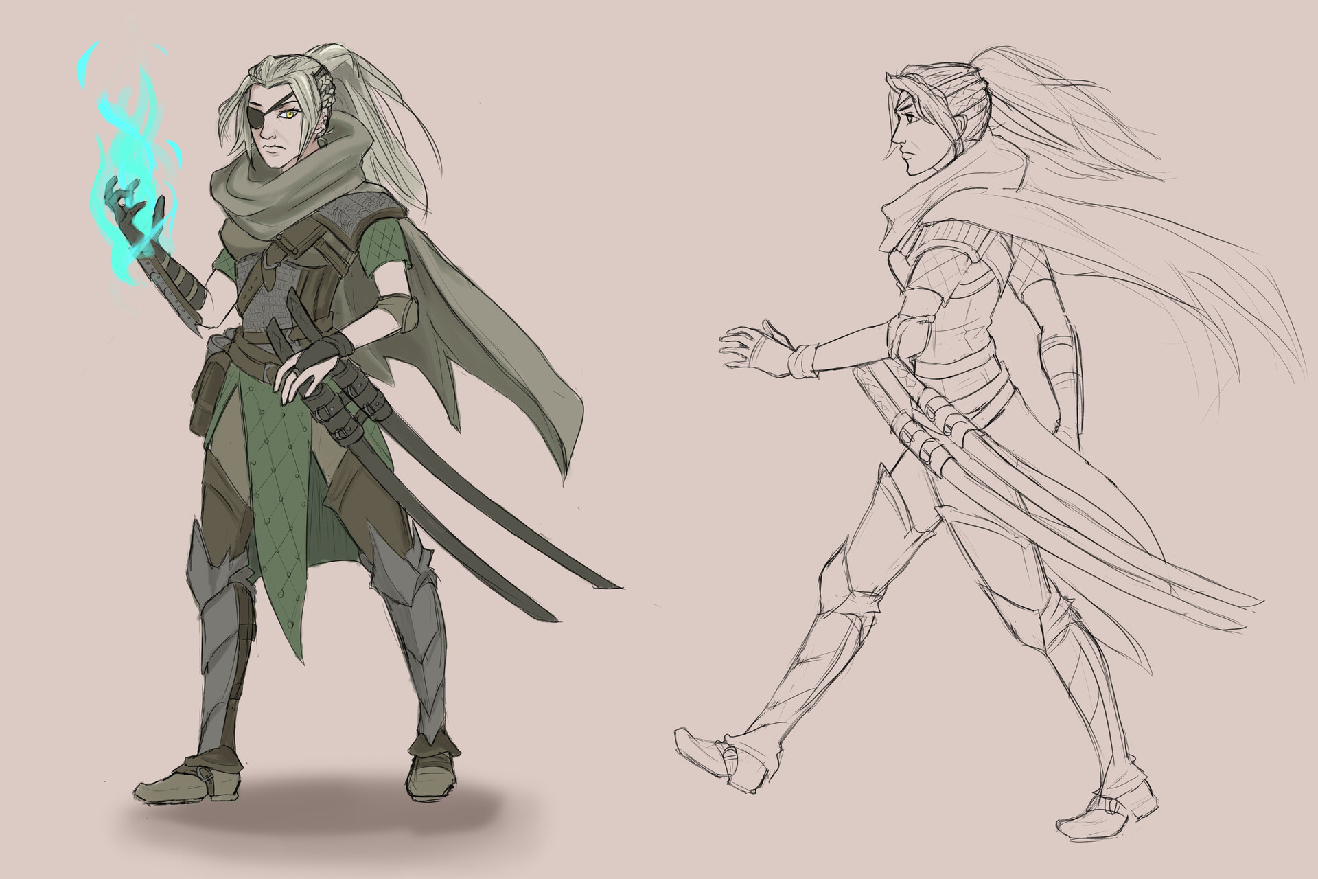 ArtStation - Witcher inspired OC Concept Sketch