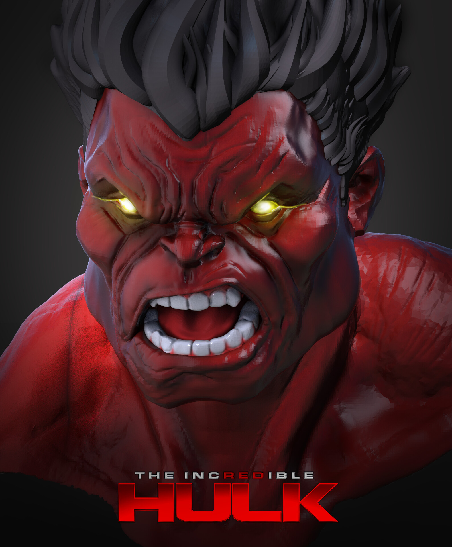 ArtStation - RED HULK Streamsketch