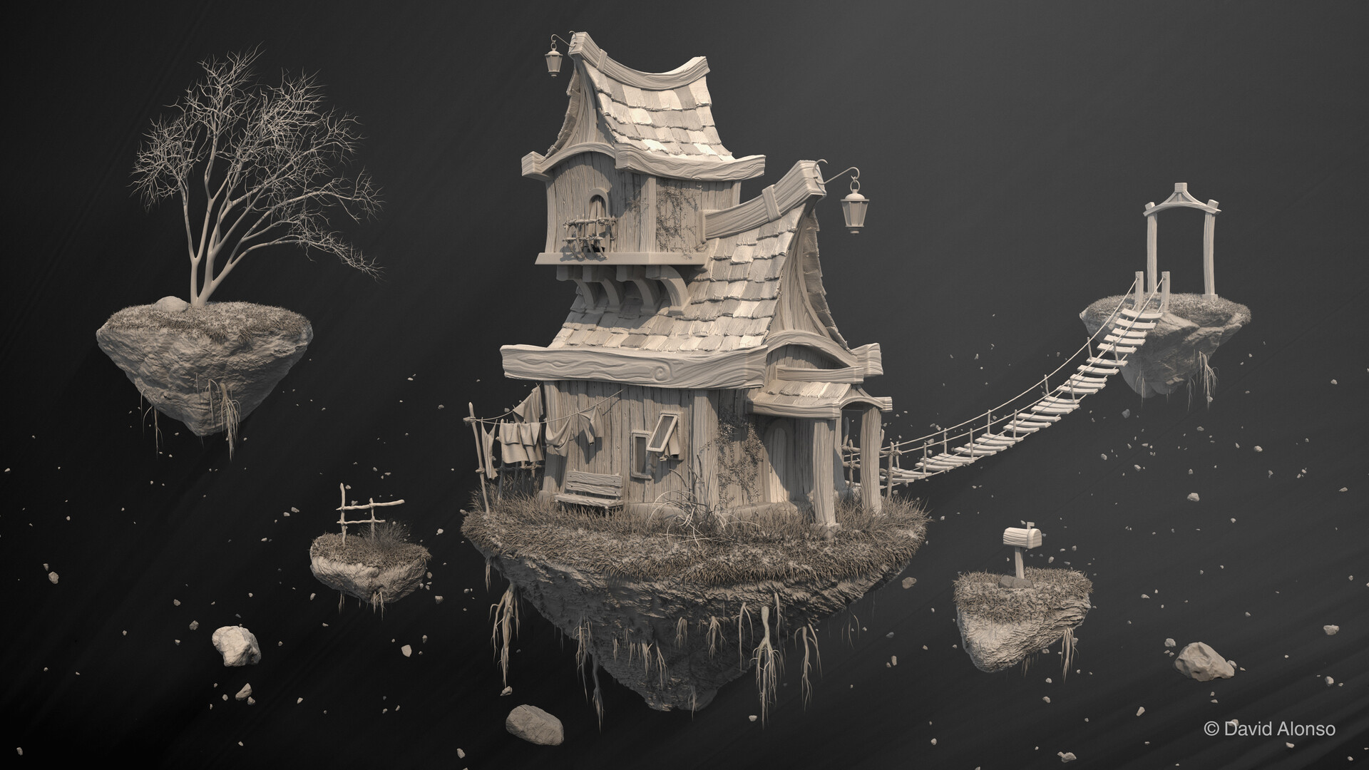 ArtStation - Floating house