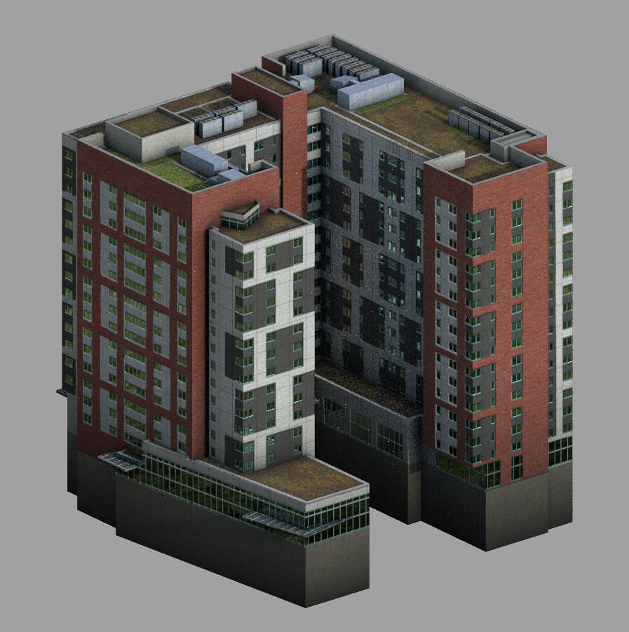 ArtStation - flight simulator buildings