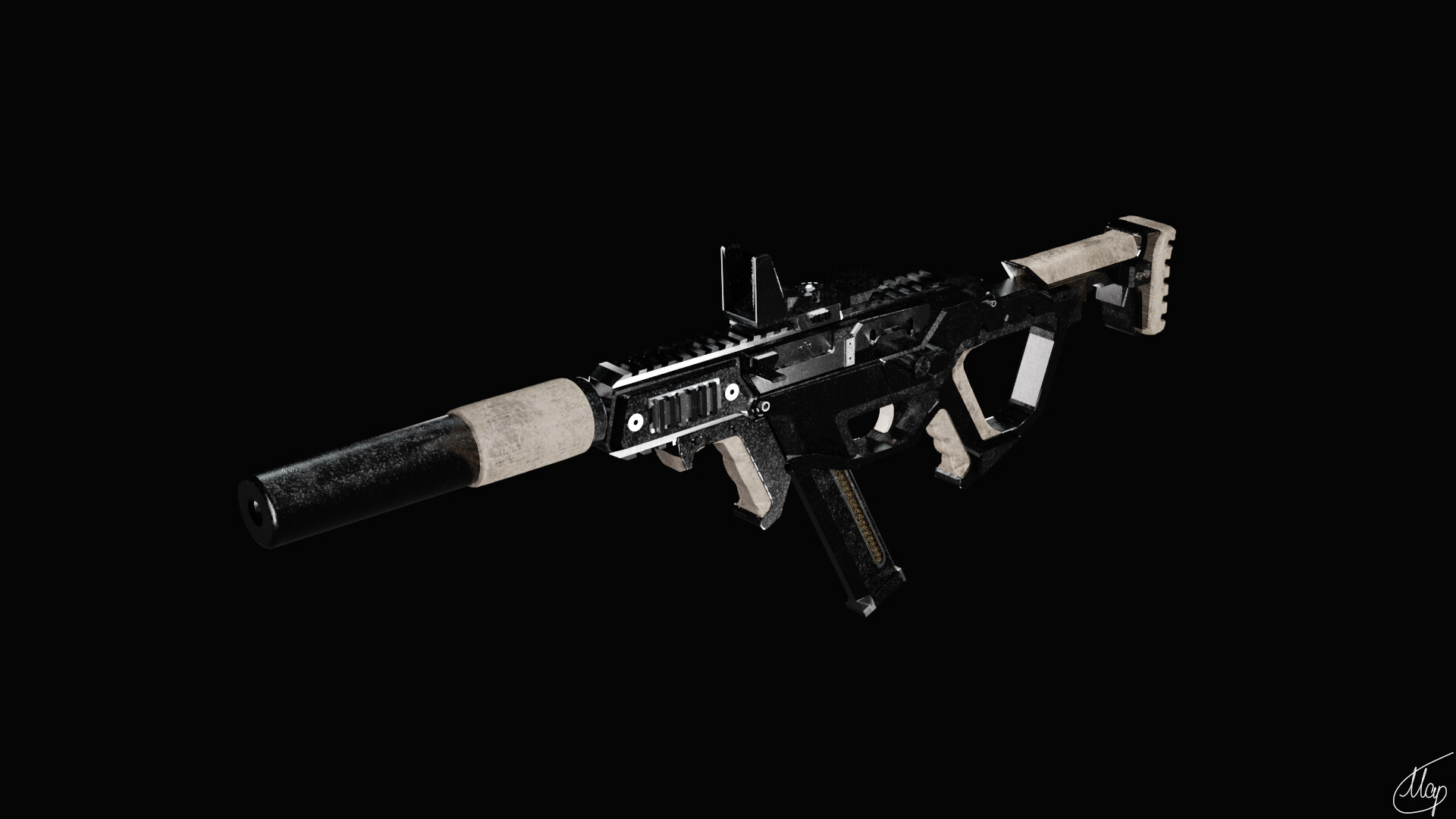 ArtStation - Submachine gun