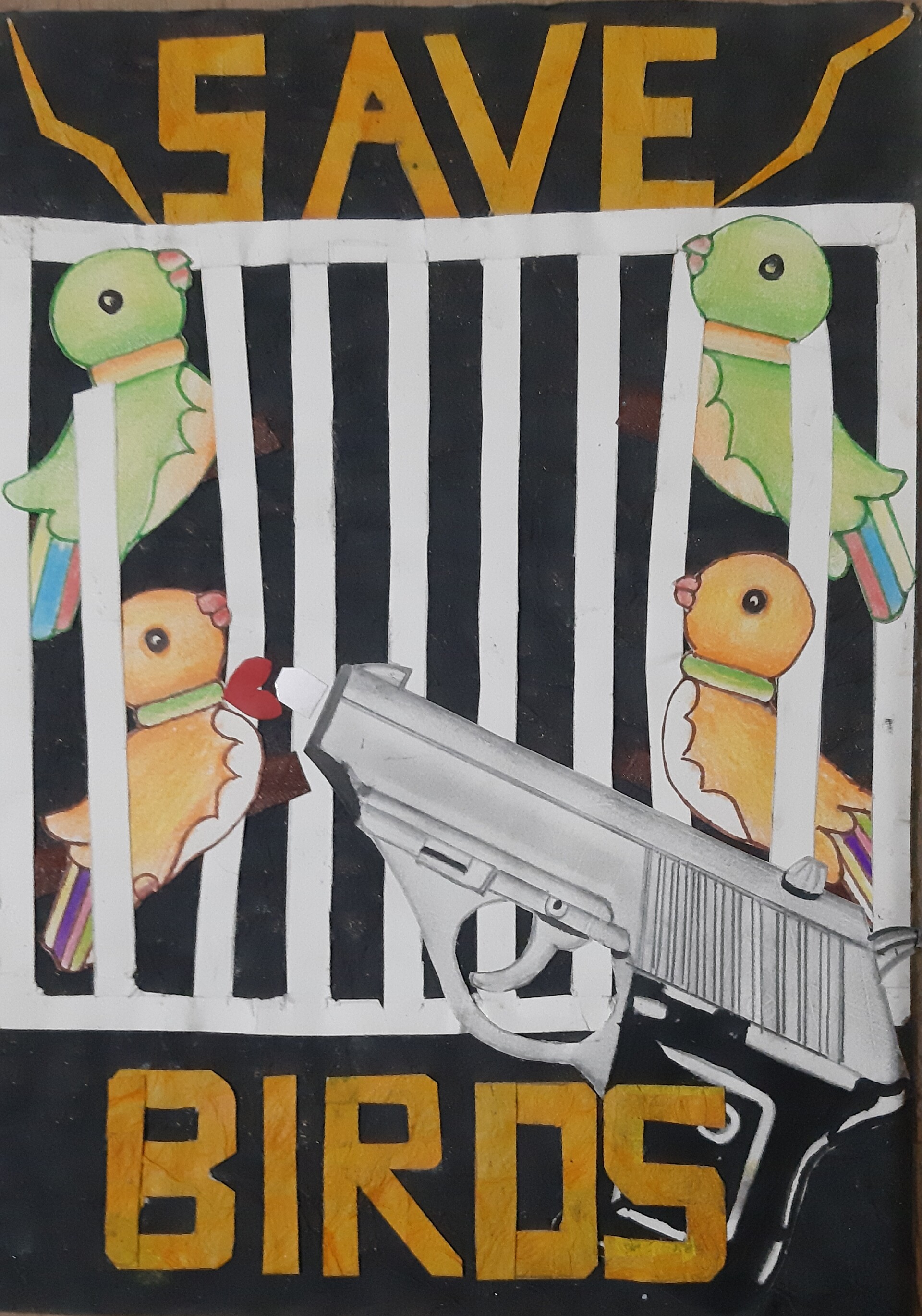 ArtStation - Posters with a deep thought in traditional mode by paper ...