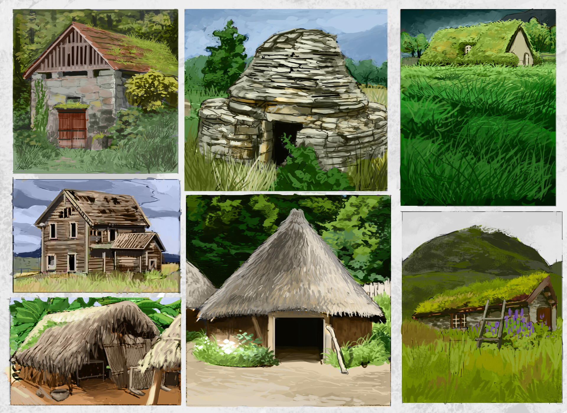 ArtStation - hut practice