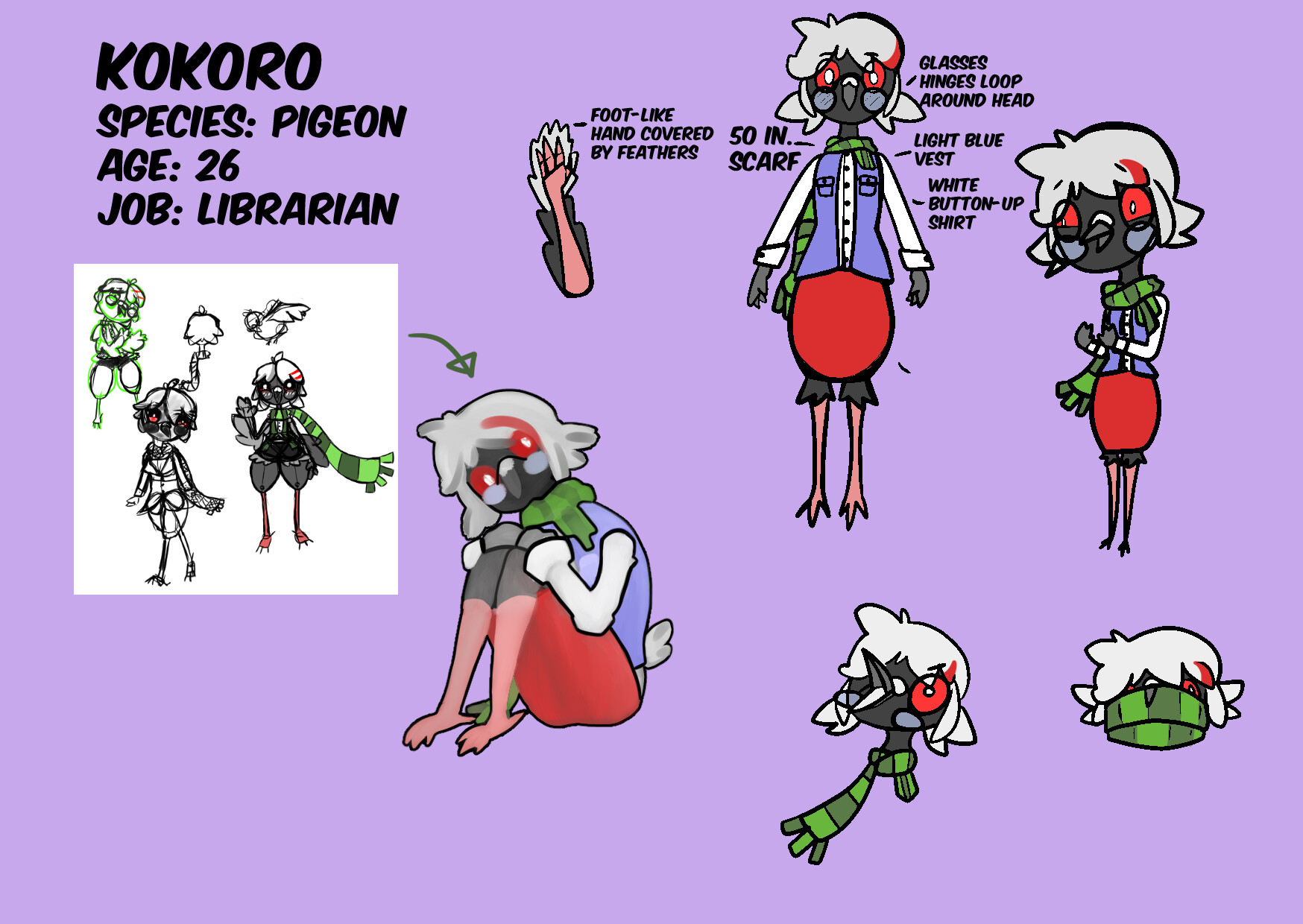 ArtStation - Kokoro reference