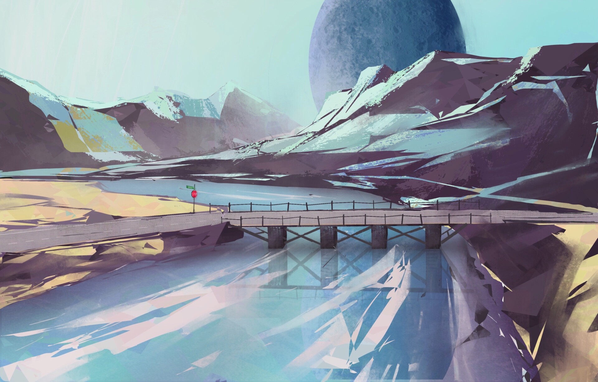 ArtStation - Sci-fi landscape