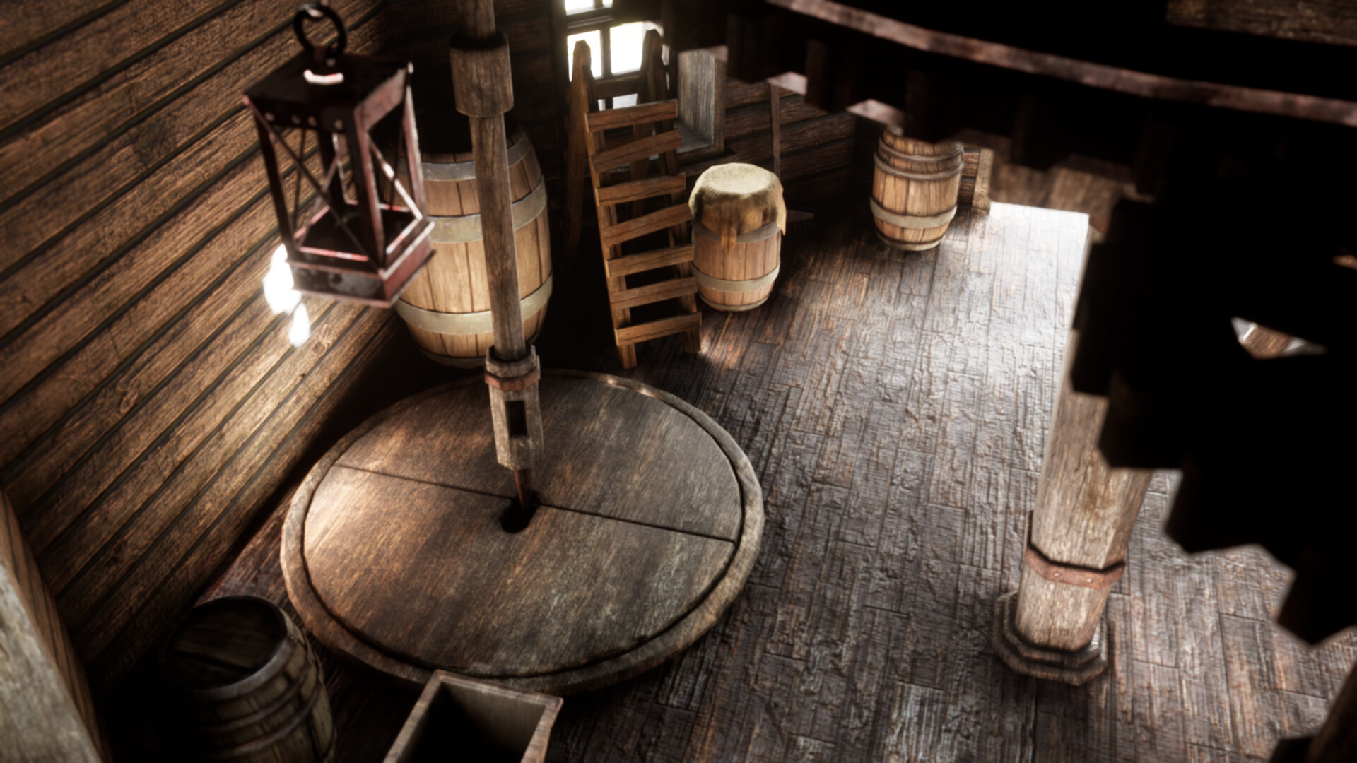 Freshcan 3D - Environment Art Studio - Medieval Windmill with interiors