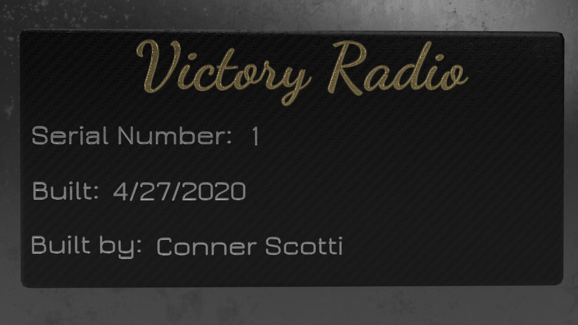 Conner Scotti - Victory Radio