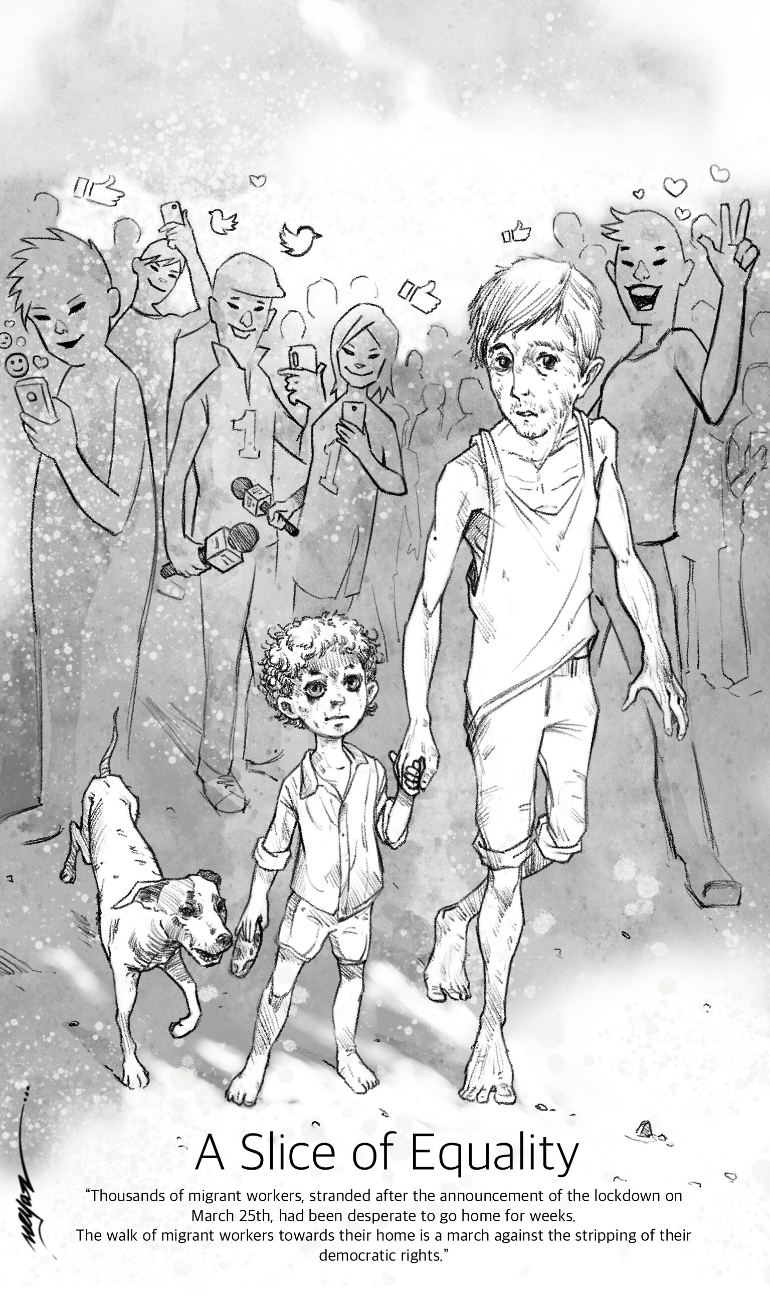 ArtStation - Migrant workers in India