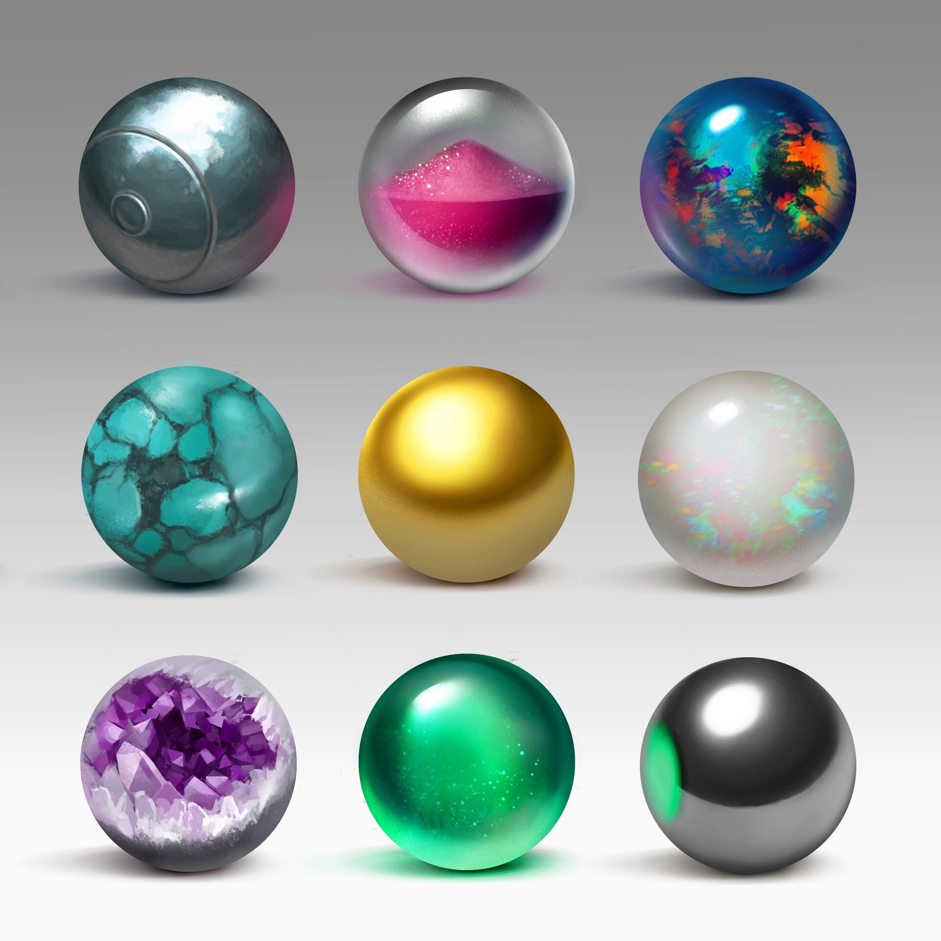 ArtStation - Material studies - Shinies