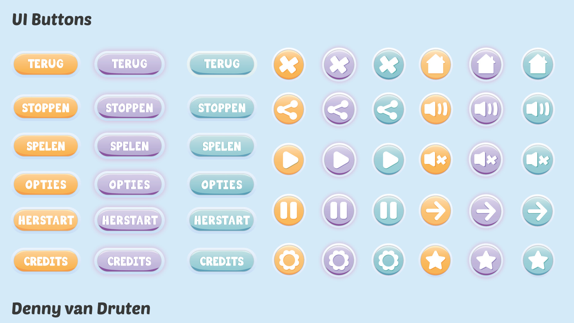ArtStation - User Interface Buttons