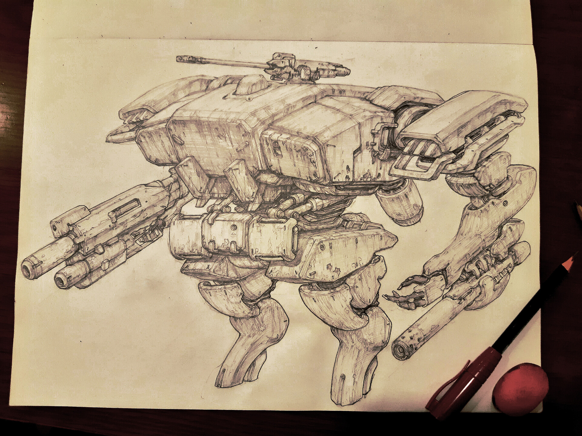 ArtStation - heavy walker tank