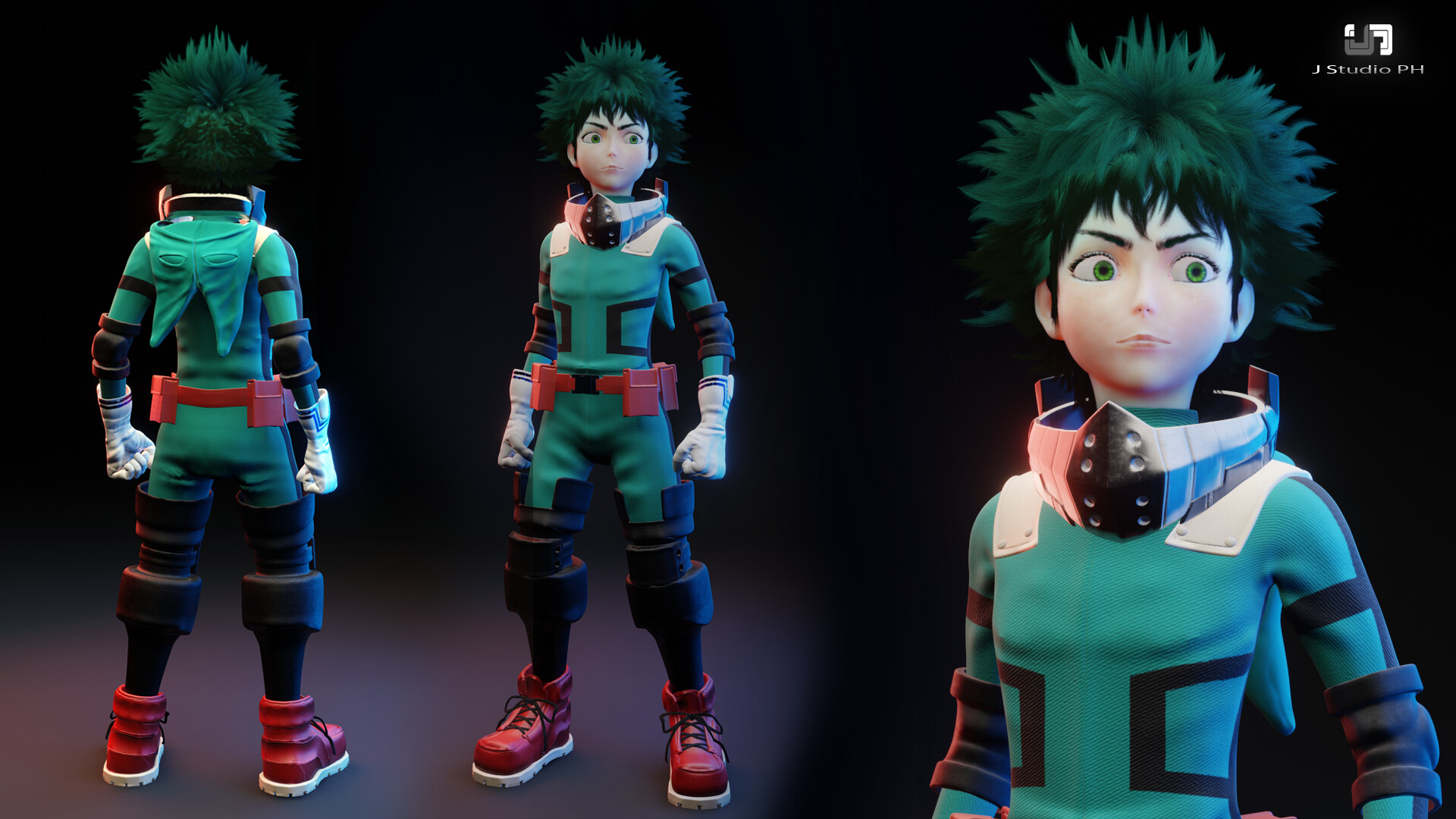 Joseph Jindani - 3d Model of izuku midoriya aka DEKU