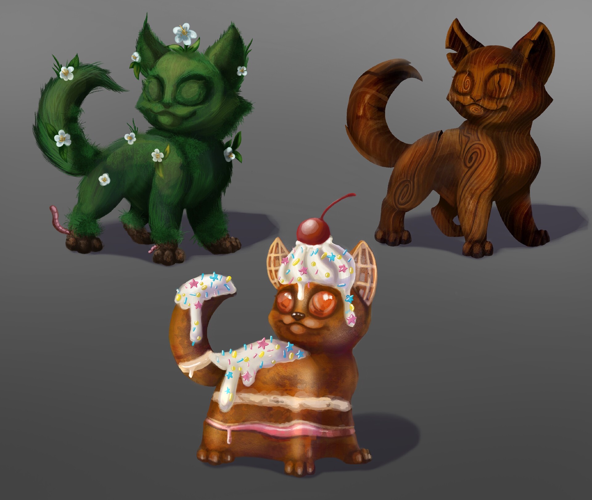 ArtStation - Texture cats