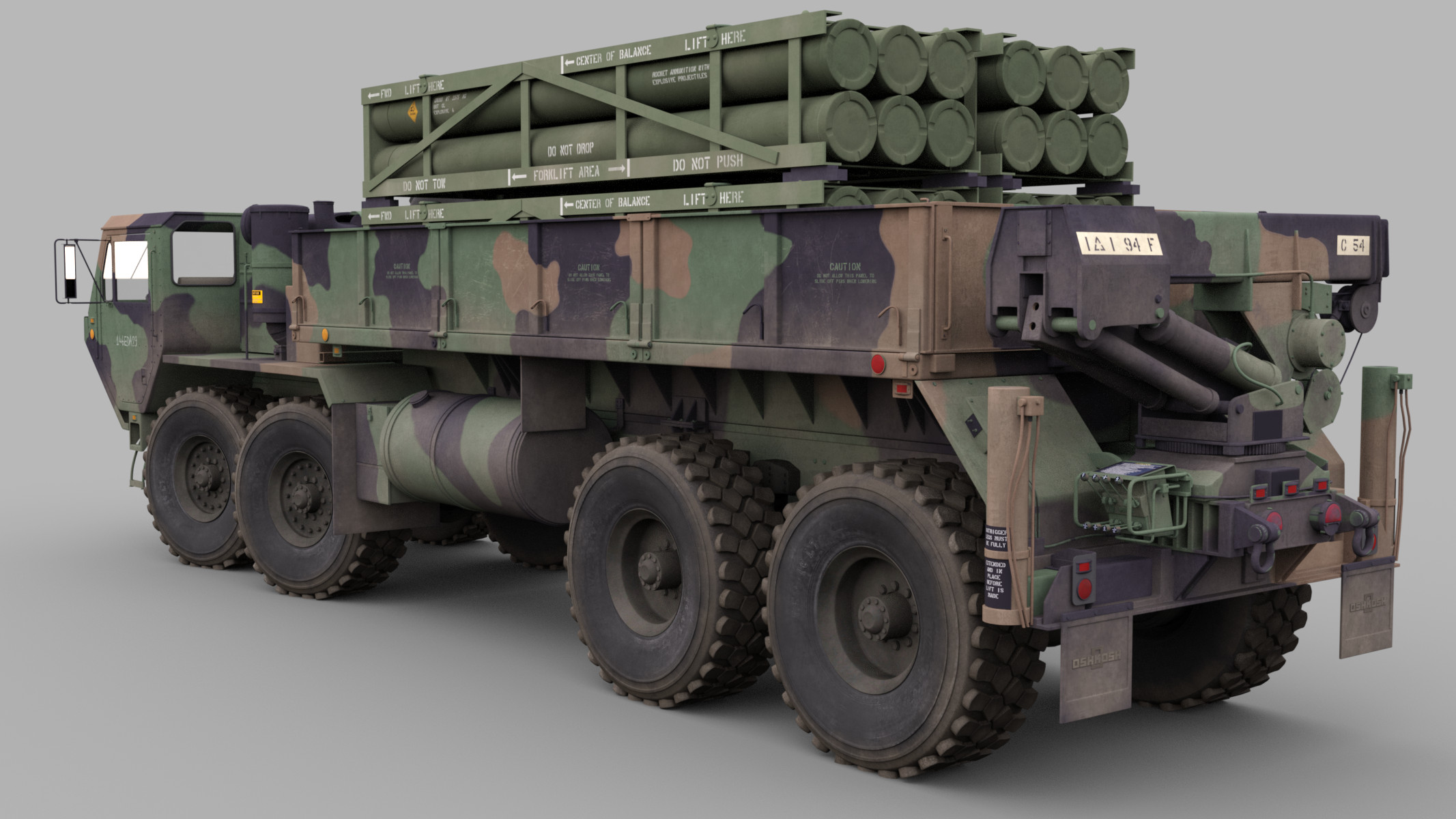 Westfield 3d - U.S.Army M985 HEMTT 10-Ton 8x8 Cargo Truck