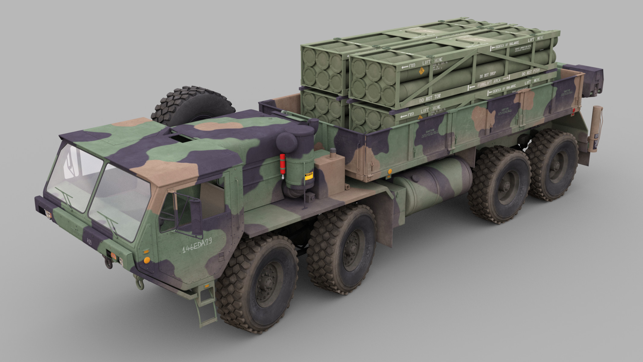 Westfield 3d - U.S.Army M985 HEMTT 10-Ton 8x8 Cargo Truck