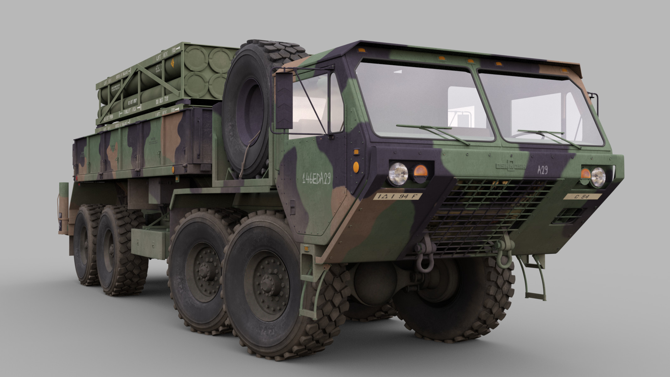 Westfield 3d - U.S.Army M985 HEMTT 10-Ton 8x8 Cargo Truck
