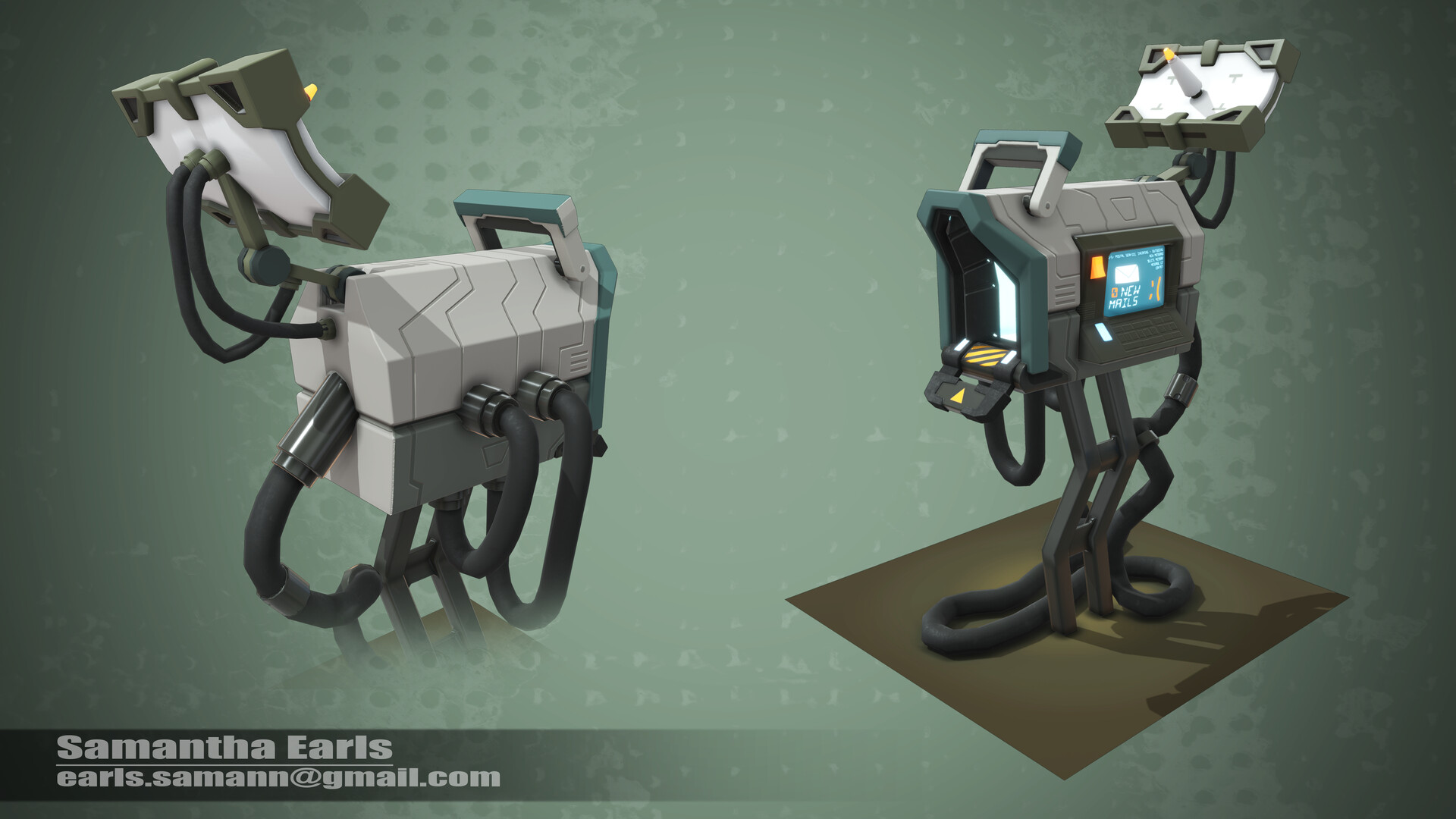 ArtStation - Sci-Fi Mailbox