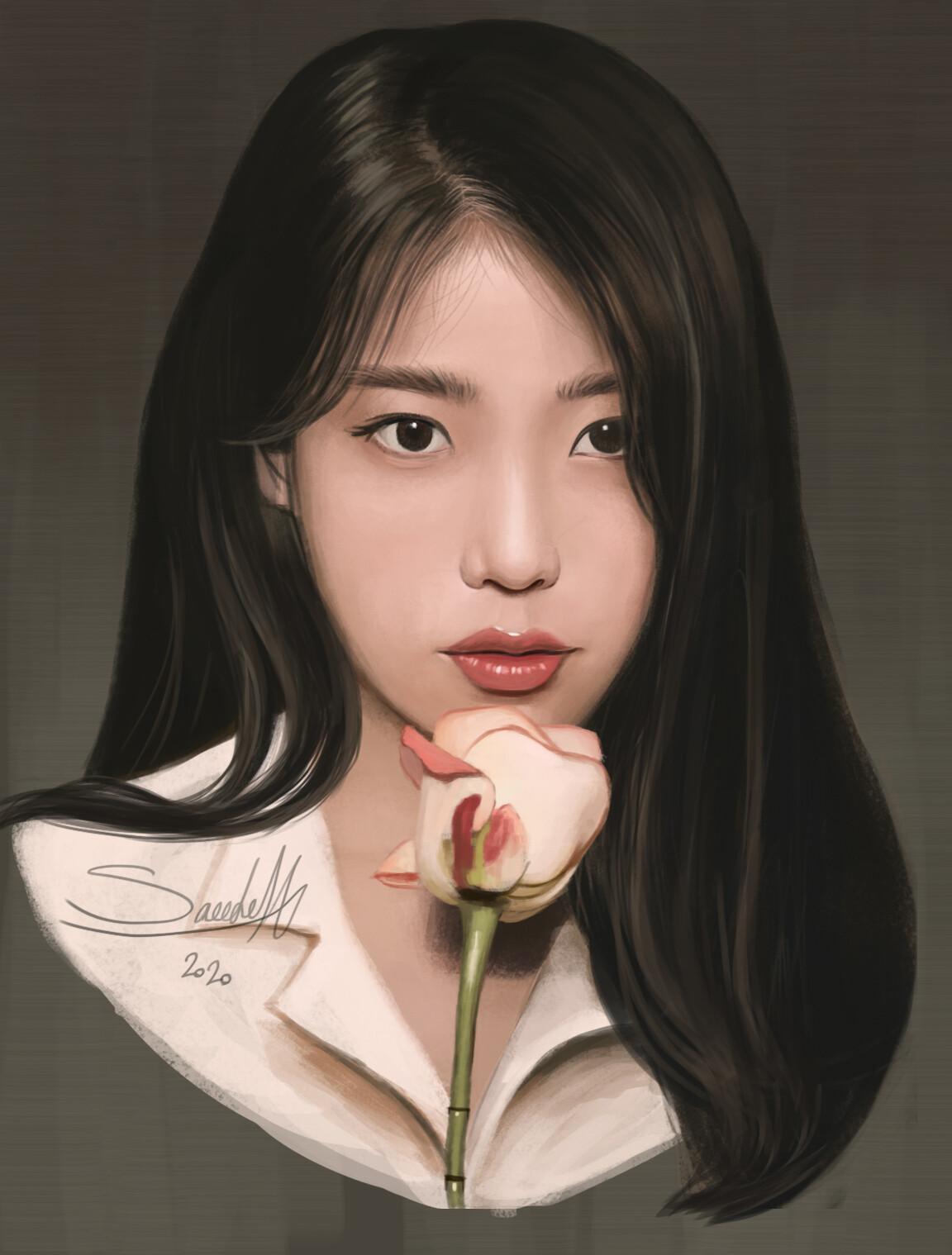 ArtStation - IU Digital painting portrait