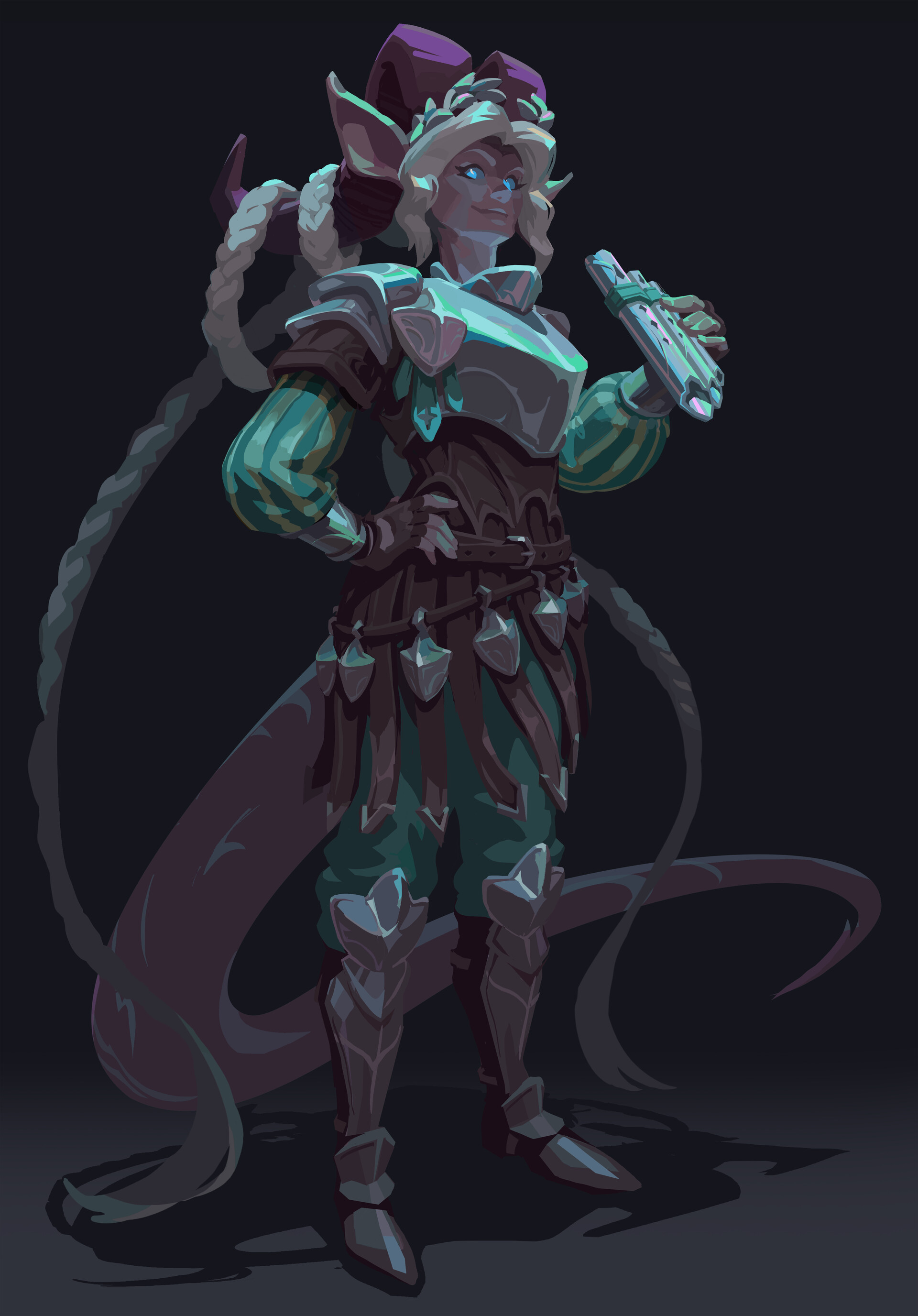 ArtStation - Tiefling Paladin-Bard