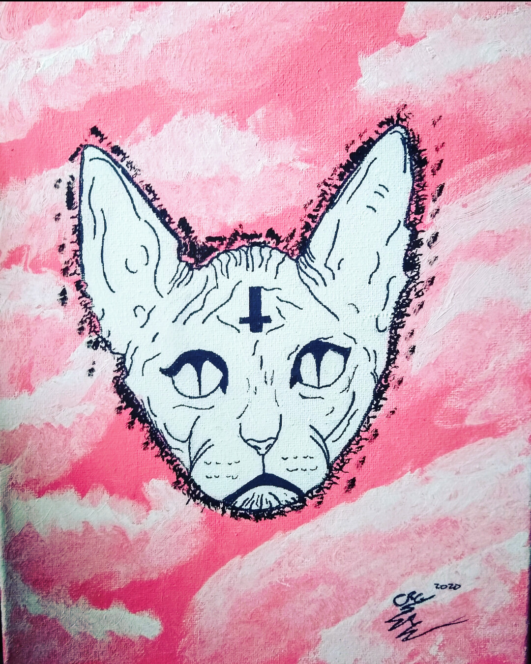 ArtStation - Sphynx Demon kitty