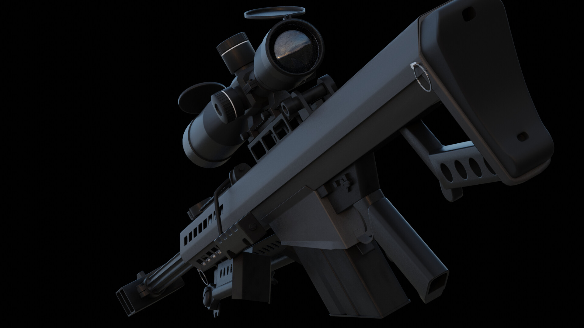 ArtStation - Barrett 50 cal M82 | 3D model, Matthew Kelly