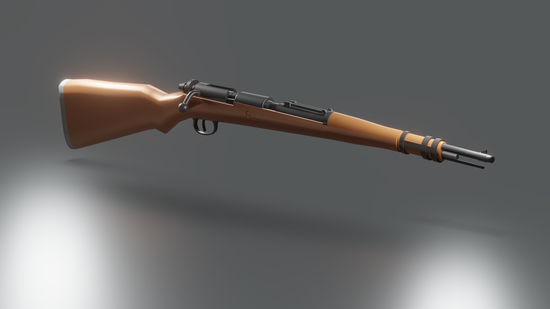 ArtStation - Kar98k Low Poly 3D Model