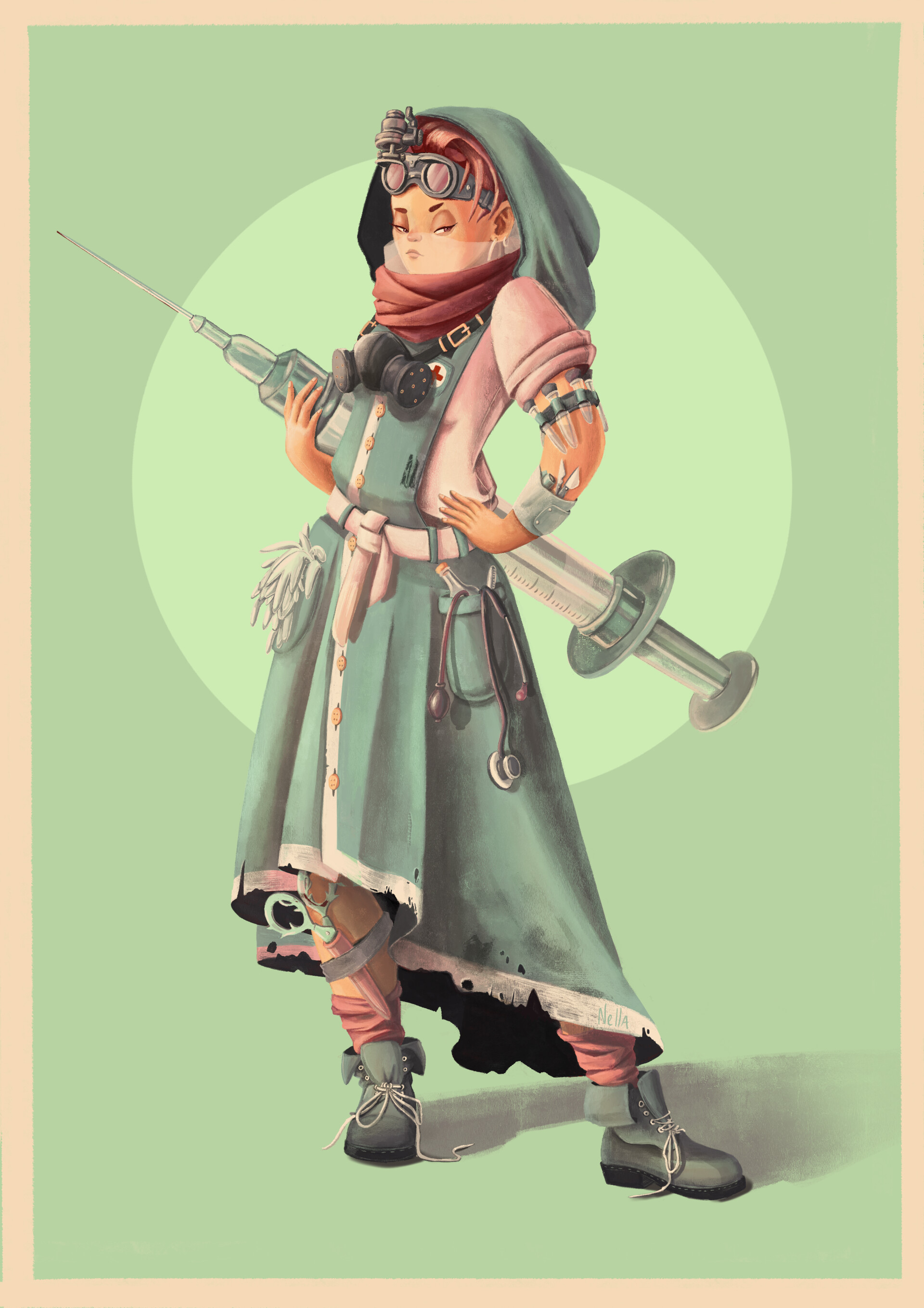 ArtStation - CDC - Post apocalyptic pastel nurseCDC